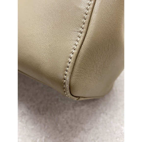 Fendi | Bags | Fendi Shoulder Bag Leather Plain Gray Leather | Poshmark